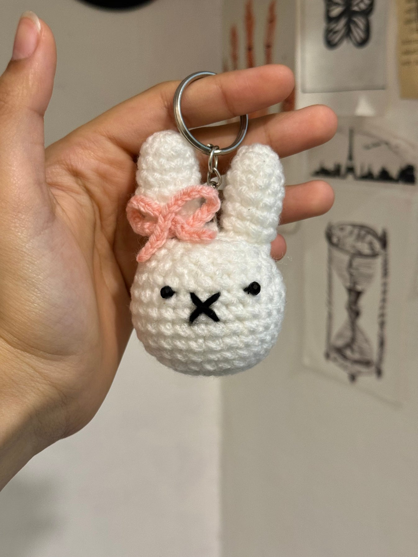 Crochet Miffy Keychain – Raask Crochet